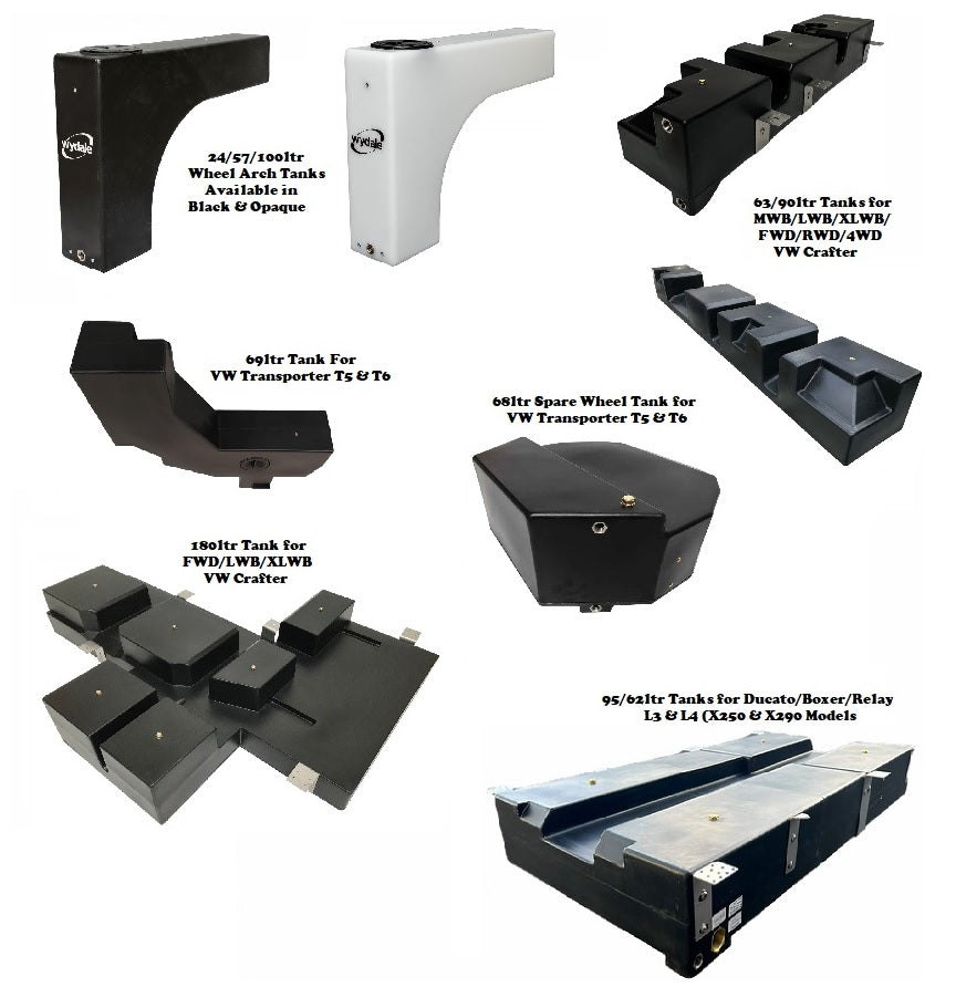 Underslung & Wheel Arch Water & Waste Tanks for Various Vehicles ...